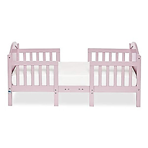 Dream On Me Portland 3 In 1 Convertible Toddler Bed in Pink, Greenguard Gold Certified, 56x29x28 Inch (Pack of 1)