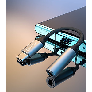 Eanetf USB C to 3.5mm Audio Adapter Type C Female Headphone Jack Adapter Hi-Res DAC Cable for Samsung S21 Note 20 Ultra S20 FE Sony XZ2 XZ3 Google Pixel 5 4 3XL