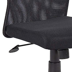 Boss Office Products Budget Mesh Task Chair without Arms in Black