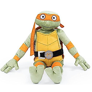 Nickelodeon Teenage Mutant Ninja Turtles Michaelangelo Plush Pillow Buddy - Super Soft Stuffed Character Pillow - Polyester Microfiber, 26 Inches