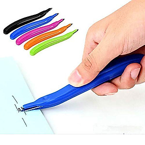 ZZTX 4 PCS Professional Magnetic Staple Remover Puller Rubberized Staples Remover Staple Removal Tool for School Office Home 4 Colors