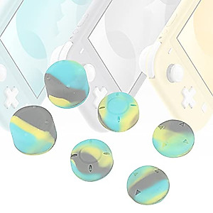 Button Cover, Ergonomic Game Controller Button Cover Heightening Elastic for Switch(Camouflage)