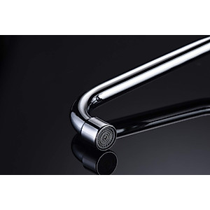 Sumerain Wall Mount Kitchen Faucets, 2 Cross Handles Chrome Finish,3" to 9" Adjustable Spread