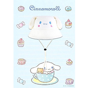 Roffatide Anime Cinnamoroll Bucket Hat for Boys Girls Cotton Embroidery Foldable Sun Hat Fishing Beach Hat