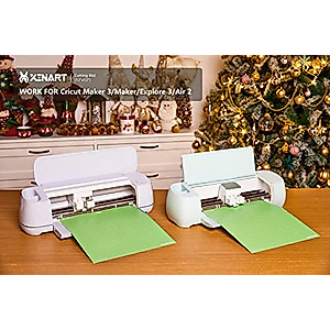 XINART StandardGrip Cutting Mat for Cricut Maker 3/Maker/Explore 3/Air 2/Air/One(12x12 Inch, 3 Mats) Standard Adhesive Sticky Green Quilting Cricket Cutting Mats Replacement Accessories for Cricut