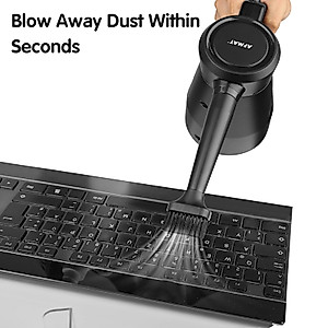 Electric Air Duster, Air Blower, Replacement for Compressed Air Cans, Multi-Use Cleaning Tools with 9.8ft Cord for Electronics, Keyboard, Fans, Hairs, Cars, BBQ, Super Powerful and Last for Years