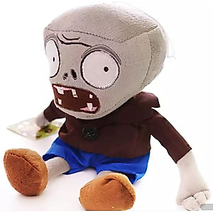 JHESAO 12" PVZ Plush Zombies Brown Coat Toys Normal Zombies PVZ 1 2 Stuffed Soft Doll Gray Zombies New