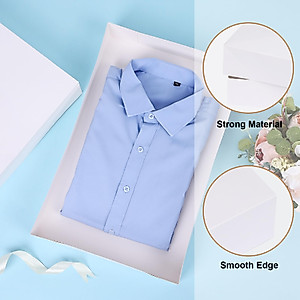 Moretoes 8pcs Gift Boxes with Lids for Presents, White Robe Boxes, XLarge Shirt Boxes Bulk for Wrapping Gifts, Christmas, Holidays, Birthdays, Graduations, Weddings (17''x11''x2.4'')