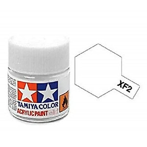 Tamiya USA TAM81702 Acrylic Mini X-F2 Flat White 1/3 Oz