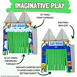 Couch Swag Play Panel for Childrens Foam Sofa Kids Couch (Car Wash)