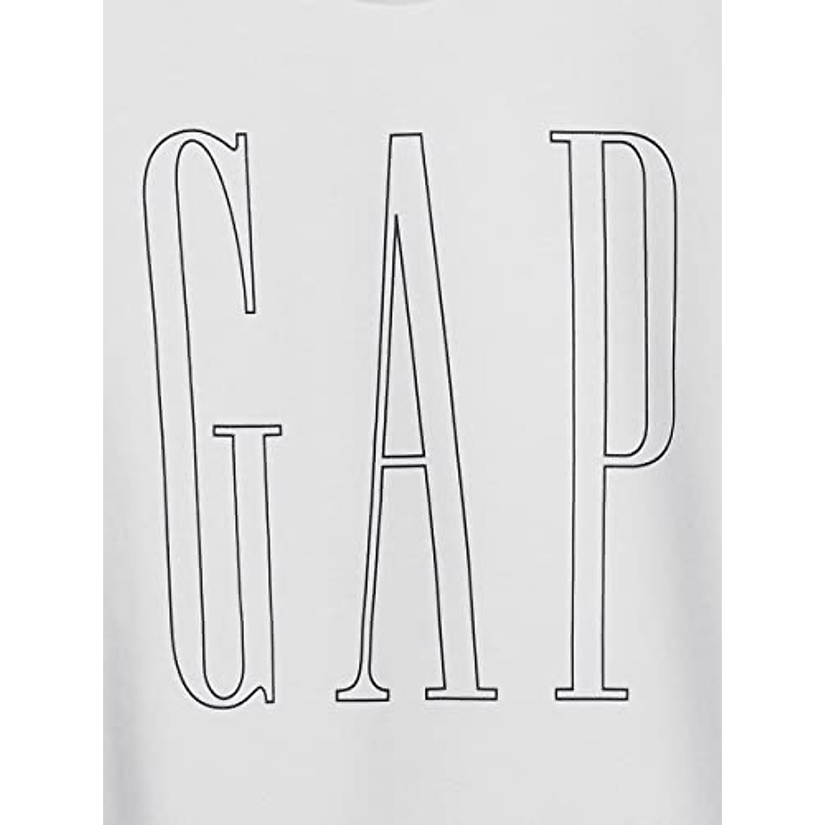 GAP womens Logo Crew Hooded Sweatshirt, White000, Large US