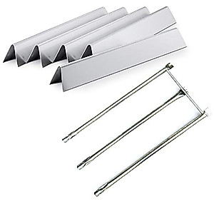 Direct Store Parts Kit DG230 Burner & Heat Plate Replacement for Weber Genesis Silver/Gold B&C, Spirit 700 Grill