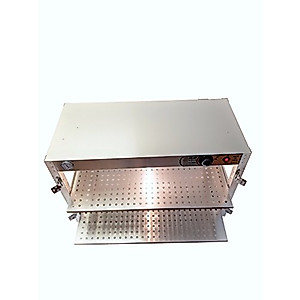 HeatMax 30x15x20 Commercial Food Warmer, Pizza, Pastry, Patty, Empanada, Catering, Concession, Fund Raising, Heated Display Case - Made in USA with Service and Support