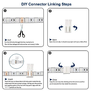 LED Strip Lights with Remote, 32.8 Feet LED Light Strip Music Sync for Room Lighting, Color Changing Tape Lights Kit with LED Controller, Flexible LED Strip for Home Kitchen