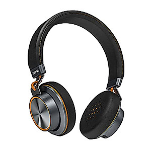 Betron Wireless Bluetooth Headphones with Microphone and Volume Control On-Ear Cordless Stereo HD Sound Built-in Mic Wired Mode for Cellphones Tablets Mp3 Players
