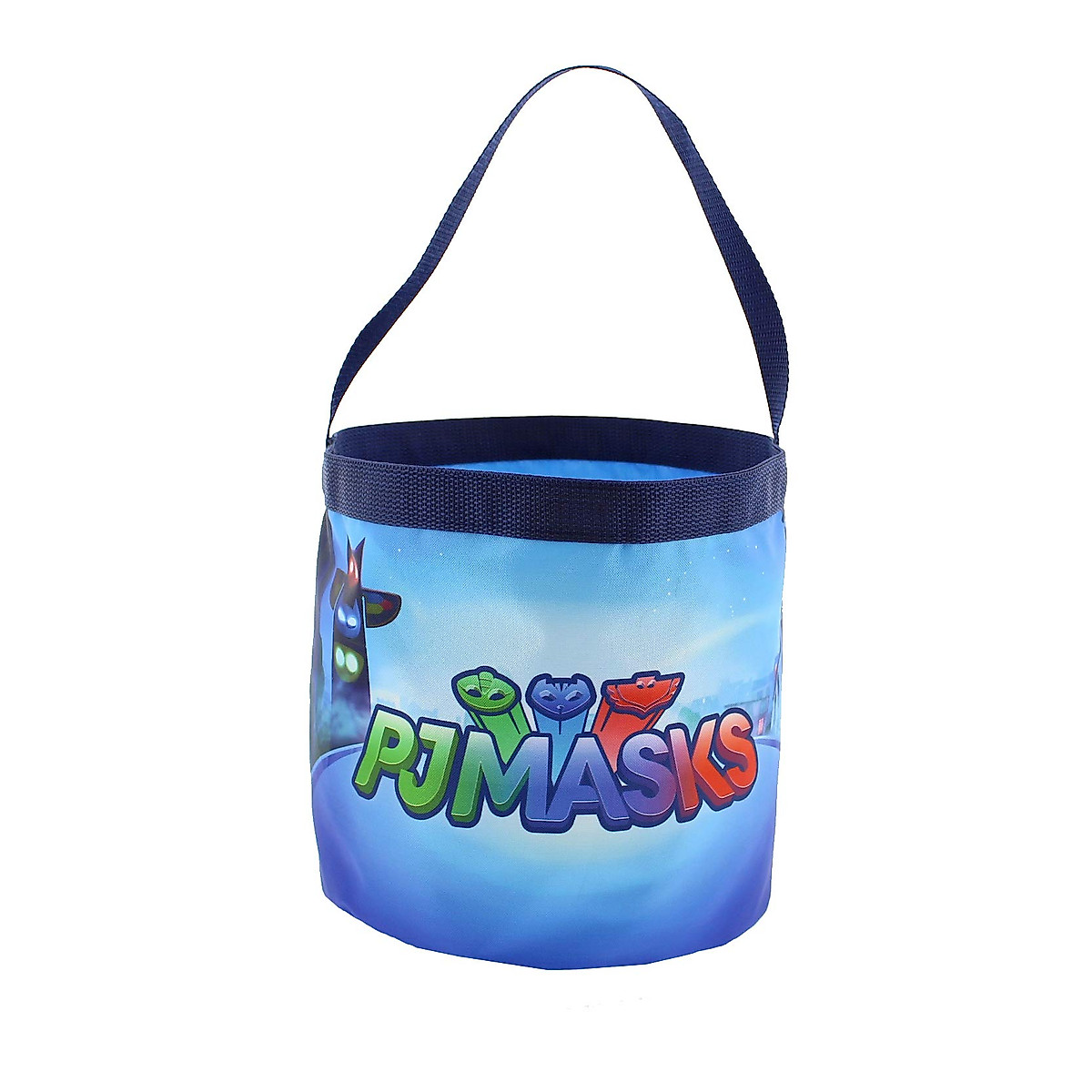 Disney PJ Masks Boys Girls Collapsible Gift Basket Bucket Gift Tote Bag (One Size, Blue)
