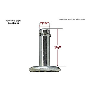 Shepherd Hardware 9807 3-Inch Swivel Stem Caster, Rubber Wheel, 7/16-Inch Stem Diameter, 175-lb Load Capacity