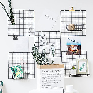 Jnnzzggu 3 Pack Wire Baskets,Wall Grid Panel Hanging Wire Basket,Wall Storage and Display Basket for Cabinet & Pantry Organization and Kitchen,Bathroom,Bedroom Storage