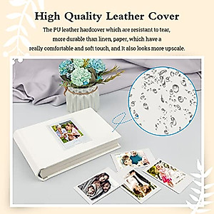 Photo Album with Writing Space for Fujifilm Instax Mini Camera, Polaroid Camera, 64 Pockets Instax Photo Album Polaroid Photo Albums Book for Fujifilm Instax Mini 11 9 8 40 Evo Instant Camera, White