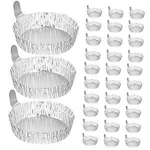 SEWOART 50Pcs Aluminum Foil Weighing Plates Disposable Weighing Trays for Labs Sample Weighing Pans Lightweight Aluminum Foil Pans for Accurate Measurements