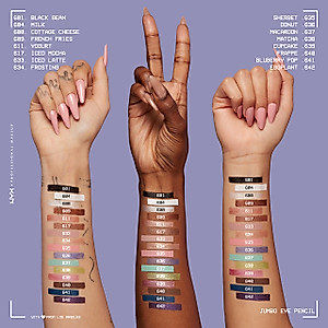 NYX PROFESSIONAL MAKEUP Jumbo Eye Pencil, Blendable Eyeshadow Stick & Eyeliner Pencil - Frappe (Chocolate Brown)