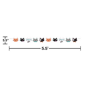 Kitty Cat Birthday Party Supplies - Plates Napkins Banner Bundle (49 Piece)