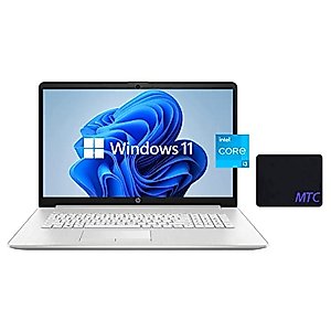 2022 HP Pavilion 17 Laptop, 17.3 FHD Anti-Glare 300 nits, 11th Gen Intel Core i3-1115G4 up to 4.1GHz (Beat i5-8365U), 16GB RAM, 5 Silver 16GB RAM | 512GB SSD hp17 0