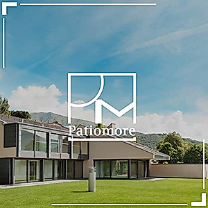 Patiomore 4-Piece Outdoor Furniture Patio Conversation Set All Weather PE Wicker Sofa Set with Glass Coffee Table, Brown