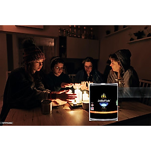 Real JellyFish Flame Premium Gel Fuel 48 Cans Indoor or Outdoor Made in USA 13oz