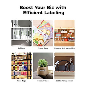 paperang Label Makers Machine, 0.6 Inch Rechargeable Mini Labeler,Portable Bluetooth Wireless Label Printer Handheld, Multiple Templates Inkless for Phone Pad Office Home Organization Small Print