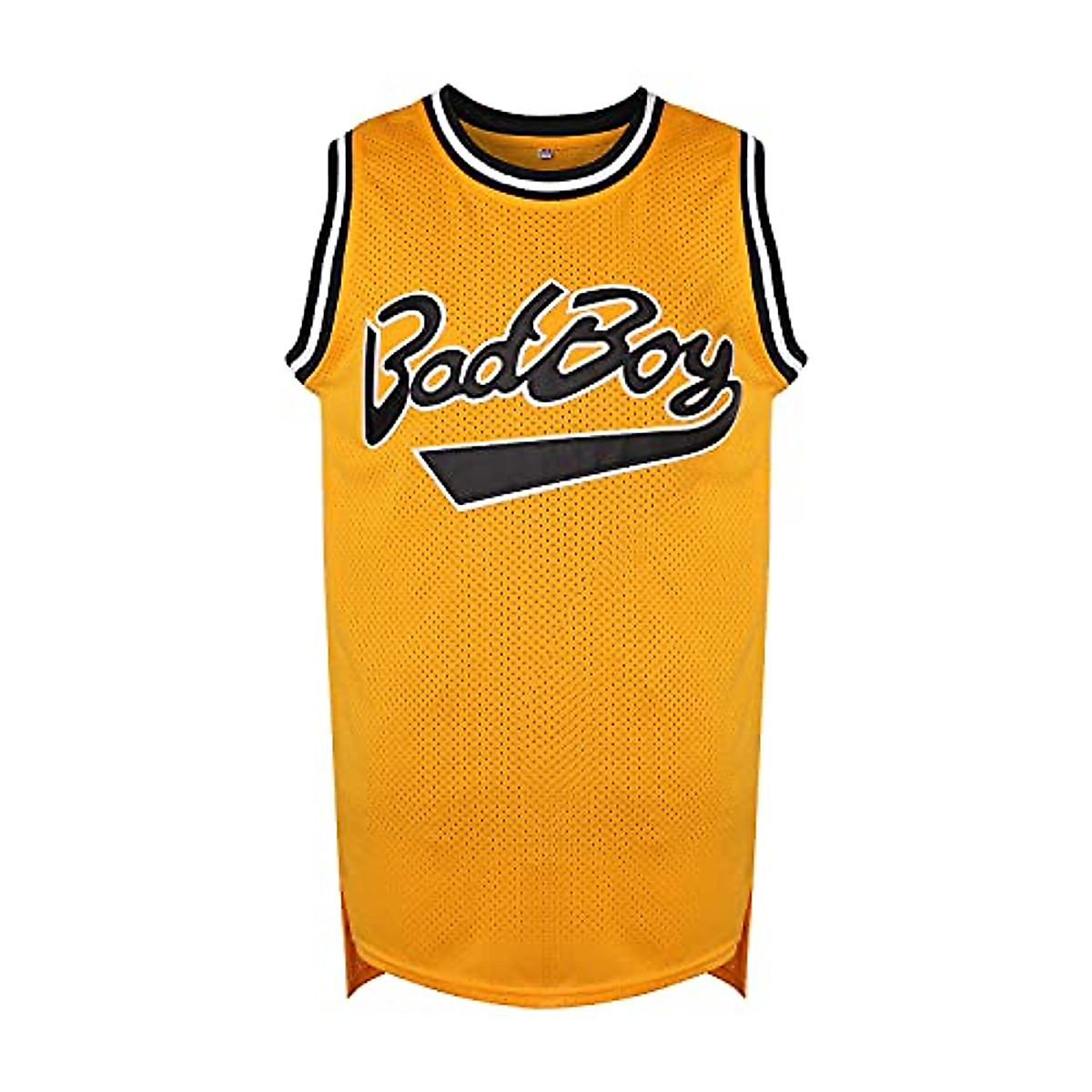 MESOSPERO BadBoy #72 Biggie Smalls Movie Notorious Big 90s Hip Hop Clothes for Party Men Basketball Jersey (Yellow, Medium)