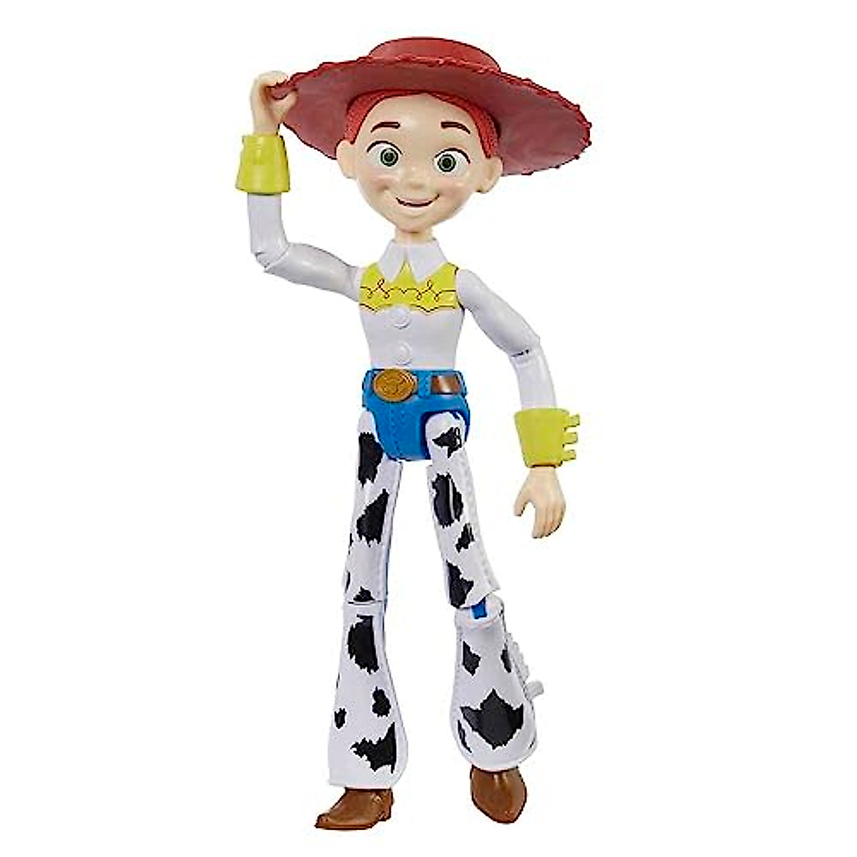 Mattel Disney and Pixar Toy Story Large Action Figure, Posable Jessie Collectible in Signature Cowgirl Look with Removable Hat, 12-inch Scale