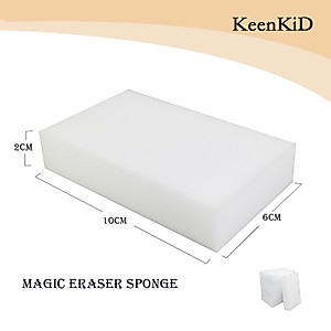 KeenKiD 50 Pcs/lot Magic Sponges Cleaning Eraser Melamine Sponge Foam Pads,Multi-Functional Household Cleaning Kitchen Dish Sponge 100x60x20mm (50)