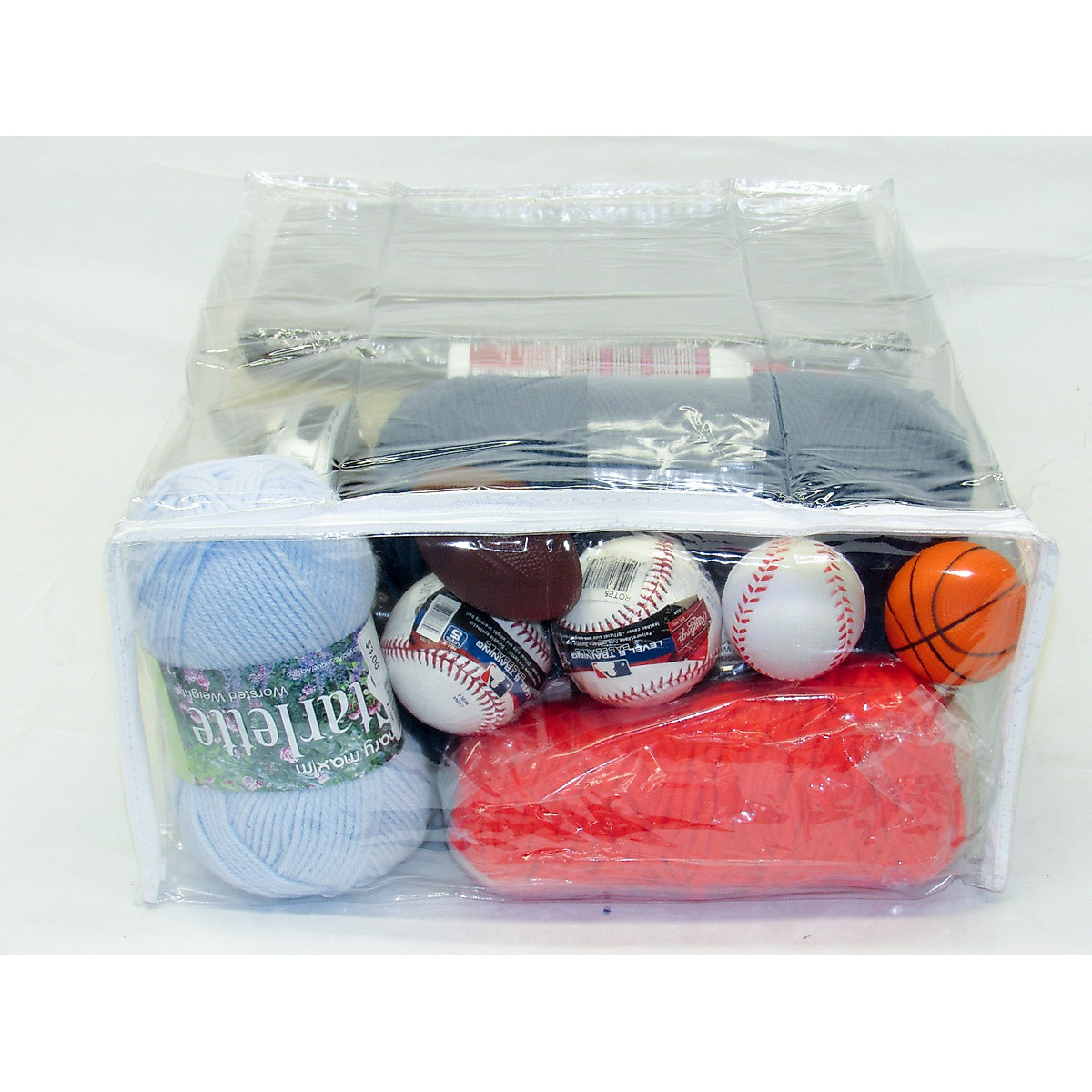 10-Pack Heavy Duty Vinyl Zippered (Clear) Large Storage Bags 15" x 18" x 7" for Sweaters, Blankets, Throws, Pillows, Quits (8.2 Gallon)