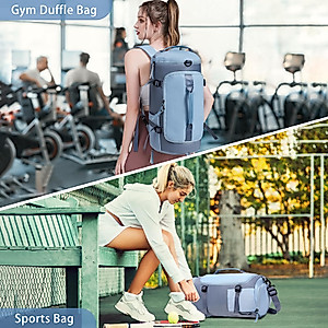 ACESAK Gym Bag for Women - Small Sports Duffle Bag with Shoes Compartment & Wet Pocket - 28L Gym Accessories Backpack Workout Bag Waterproof Carry On Rucksack Daypack