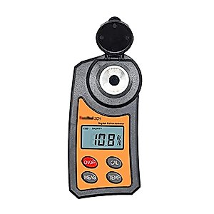 PODEC Fruit Refractometer, 0-55% Range Brix Meter, Sugar Sweetness Meter with ATC 10~80°C, ±0.5Brix/1°C Accuracy, High-Precision and Portable, for Food Suger Content Measurement