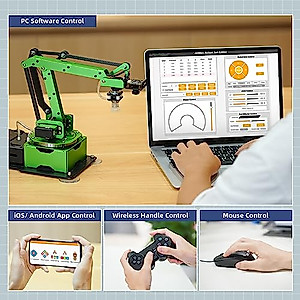 Hiwonder JetMax AI Robot Arm Building Kit for Jetson Nano Robot Kit ROS Open Source Vision Recognition Program Robot with Detailed tutorials and Source Codes (JetMax Starter)