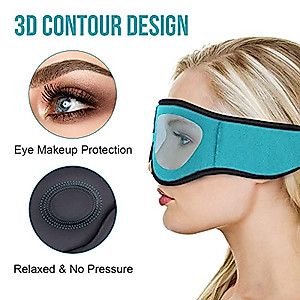 MUSICOZY Sleep Headphones Bluetooth 5.2 Headband Wireless Sleeping Eye Mask Sleep Earbuds Office Travel Gifts for Men Women Cool Tech Gadgets Unique Boys Girls, Pack of 2