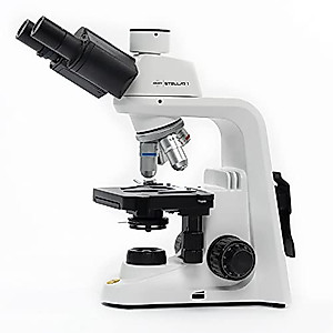Swift Stellar 1-T Professional Lab Compound Microscope, 40X-2500X Magnification, Siedentopf Trinocular Head, Mechanical Stage, Ultra-Precise Focusing, Camera-Compatible, User and Eco-Friendly Design
