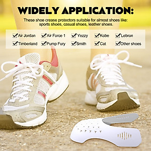 TUPEED 6 Pairs Boot Crease Preventers, Anti-Wrinkle Shoe Protectors for Air Jordan, Sneakers, Boots & Casual Shoes, Women's US Size 5-9