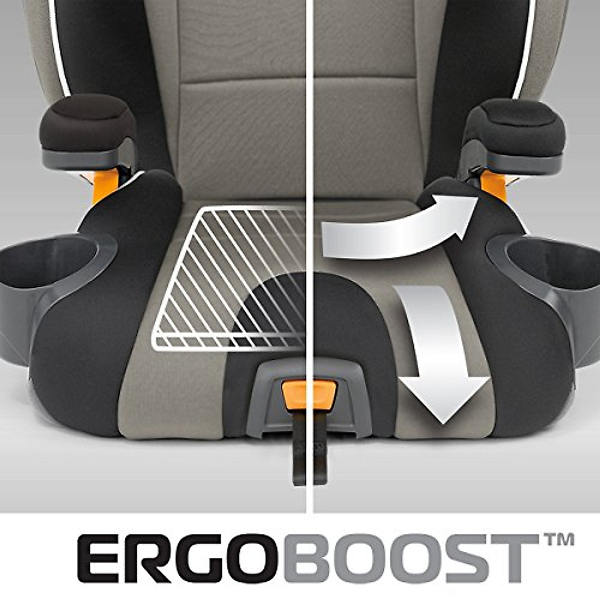 Chicco KidFit 2-in-1 Belt Positioning Booster Car Seat - Atmosphere, 28x19x8.5 Inch (Pack of 1)