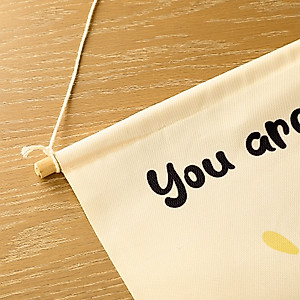 3 Pcs Canvas Hanging Pennant Flag Banner Wall Sign Decor Gift, Playroom Decor Long Live Boyhood Banner Boho Room Decor for Kids, Baby Boy, Baby Girl, Nursery Room Classroom Bedroom Decoration