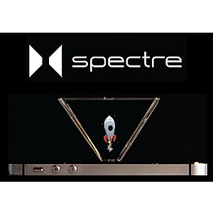 Pack of 2! Individually Packaged, 2X Spectre Hologram Smartphone Hologram Projector, Suitable for Any Smartphone, Compatible Holographic Prism