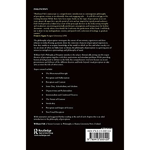 Philosophy of Perception: A Contemporary Introduction (Routledge Contemporary Introductions to Philosophy)