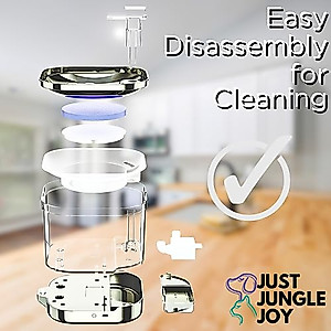 Wireless Rechargeable Cat Water Fountain Cat Drinking Fountain, Super Longer Battery Life, 304 Stainless Steel Basin, Automatic Infrared Sensing, Low Noise, 3 Way Filter System for Pets Indoors