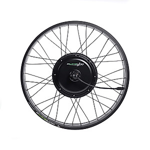 EBIKELING Waterproof Ebike Conversion Kit with Battery 26" Fat Tire Direct Drive Front or Rear Wheel Electric Bike Conversion Kit Ebike Battery & Charger Included 1500W 1200W Electric Bike for Adults