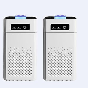 2 Pack Air Purifiers for Bedroom HEPA Air Purifier With Aromatherapy Function For Pet Smoke Pollen Dander Hair 20dB Air Cleaner For Office Living Room/Kitchen