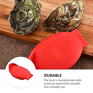 DOITOOL Oyster Shucking Clamp Silicone Oyster Holder Easy Oyster Opener Cooking Mitts Pinch Grips for Shell Hand Guard Opening Tool