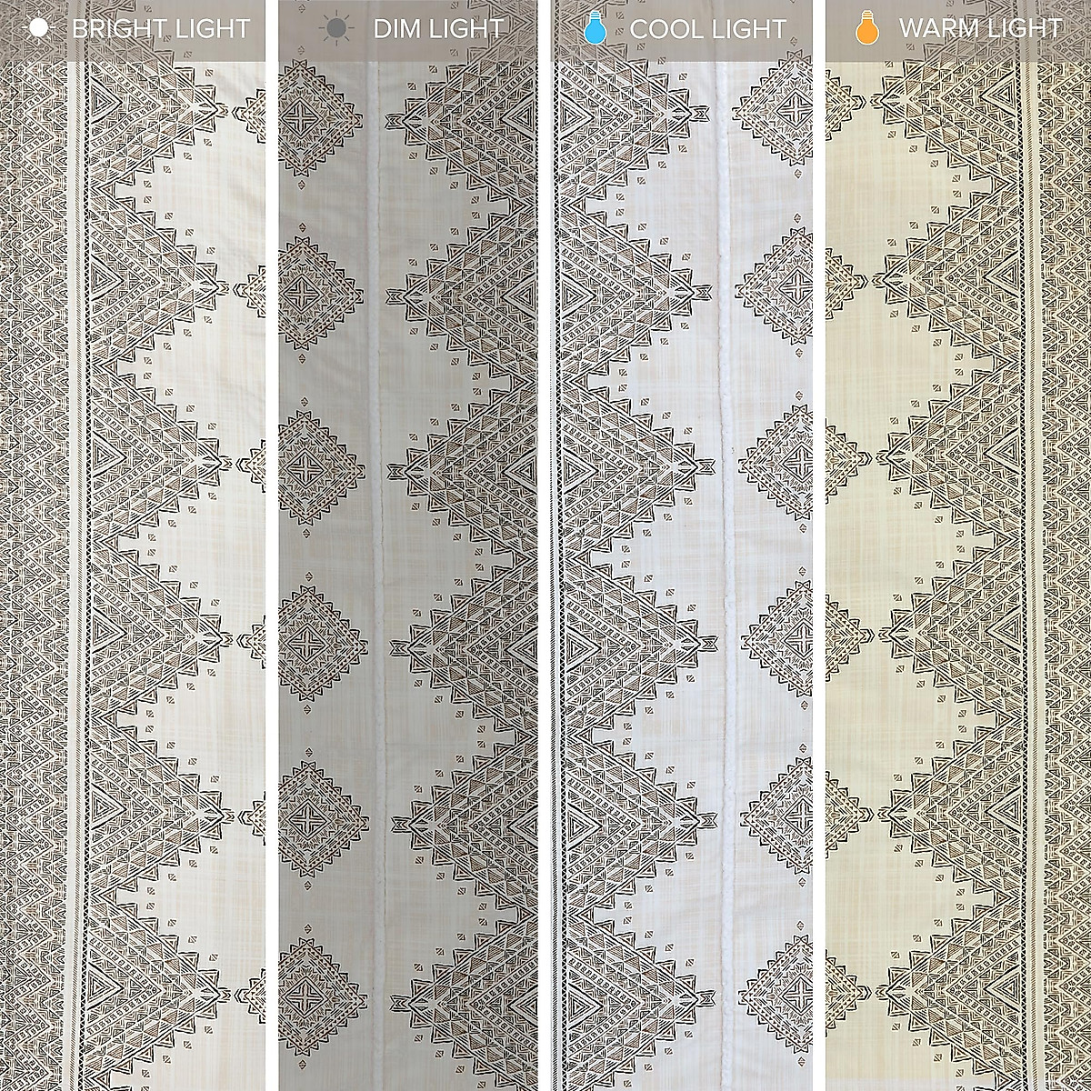 Madison Park King Duvet Cover Set, Boho Duvet Cover with Chenille Trims King Bedding Cover, All Seasons, Microfiber Bedding King Size, Pillow & Shams, Ibiza, King/Cal King, Black/Ivory 4 Piece