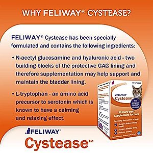 Feliway Cystease Advanced Urinary Tract Support Capsules (Tablets) for Cats (Pot Size: 300 Tablets)